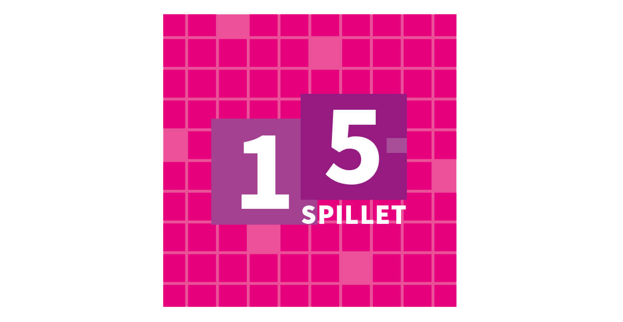 15-spillet - Flytt brikkene i spillet til den tomme boksen.